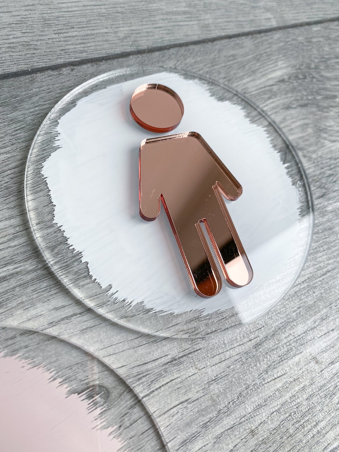 Mini Bathroom Sign Restroom Sign Salon Sign 3D Sign - Etsy UK