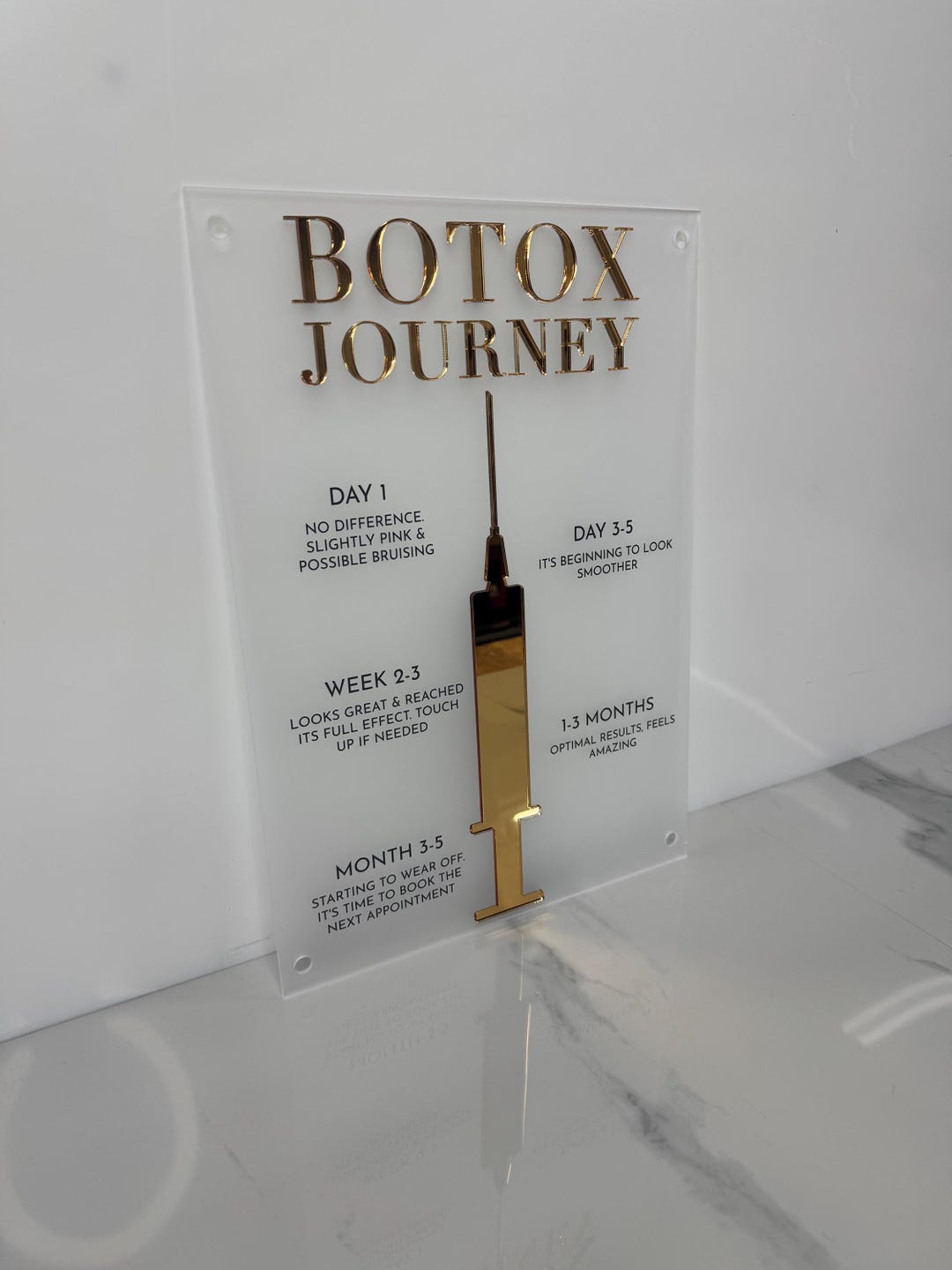 Botox Journey Sign Acrylic Sign Salon Sign Aesthetics Aftercare Sign ...