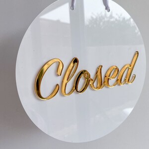 3D Acrylic Open Closed Sign for Salon, Bar, Boutique, Business or ...