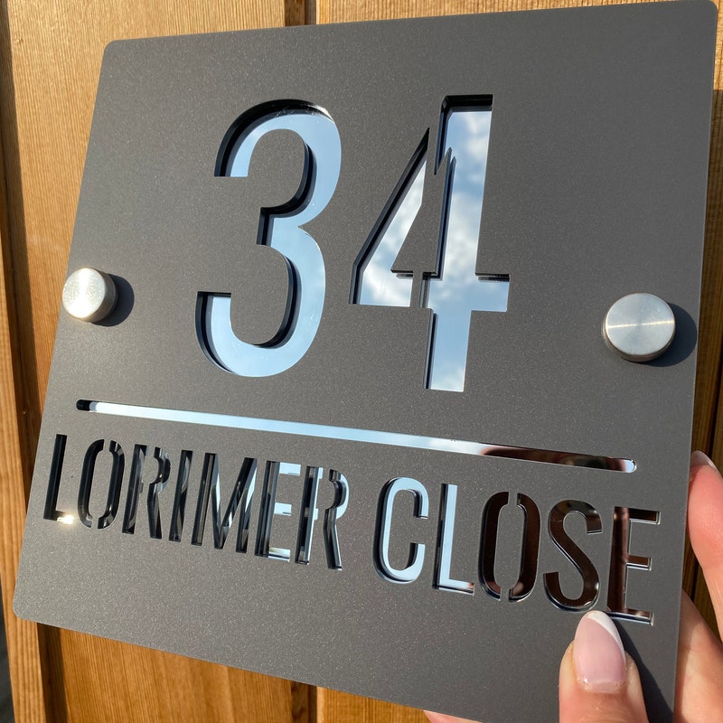 Modern House Signs - Etsy UK