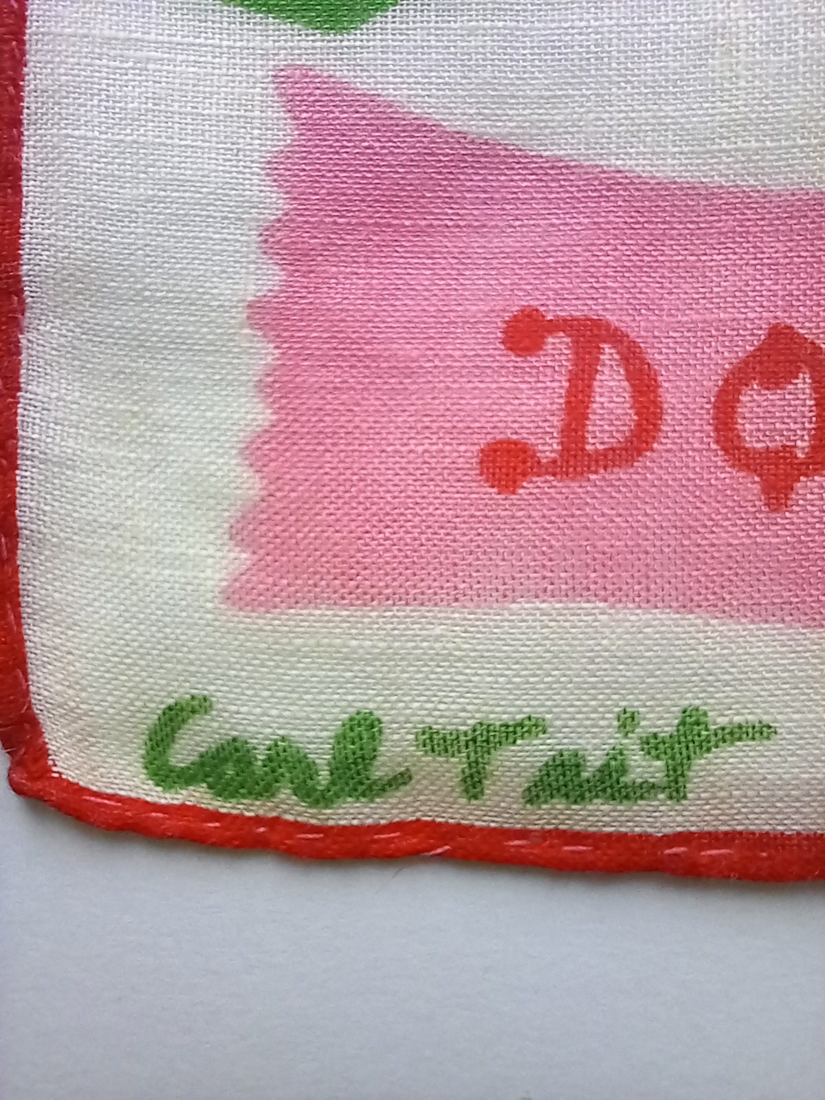 Vintage Handkerchief Collectible RICH/POOR MAN Signed Carl Tait ...