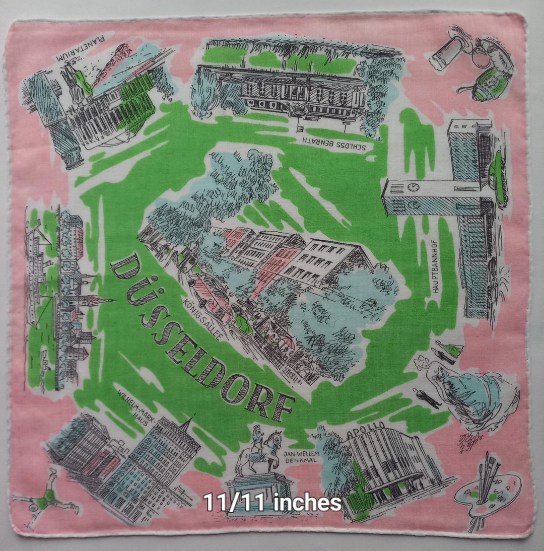 Vintage | Handkerchief | Dusseldorf | Germany | Architecture | Art ...