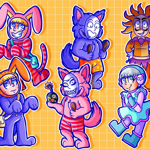 Popee the Performer Sticker Set - Etsy