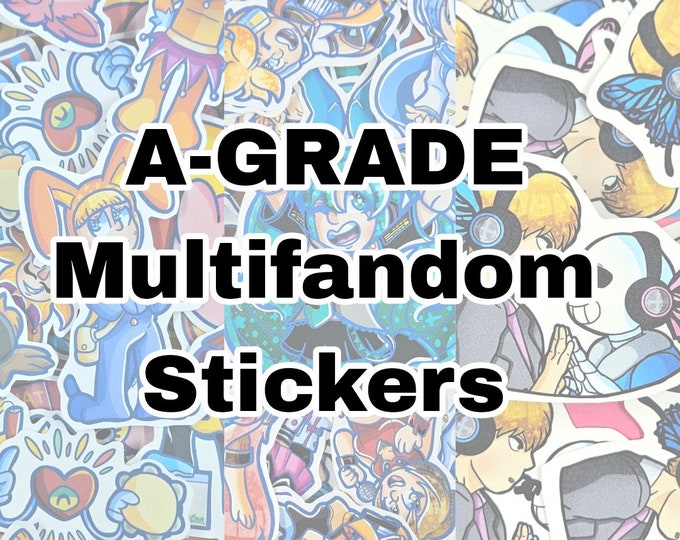 A-grade Multifandom Stickers - Etsy