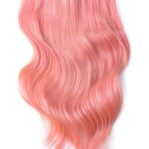 Light Pink / Soft Pink Set of Clip in Human Hair Extensions 18 100g - Etsy