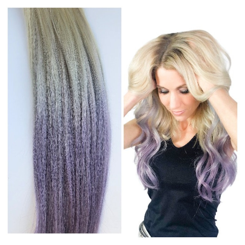 Purple Hair Extensions - Etsy