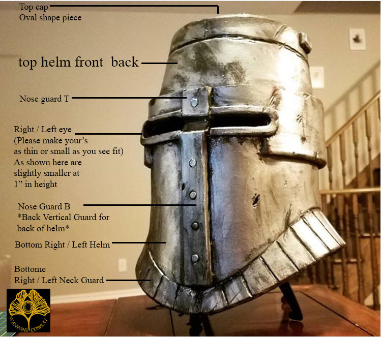 Solaire Helmet Template. Include Vambrace & Greaves! - Etsy