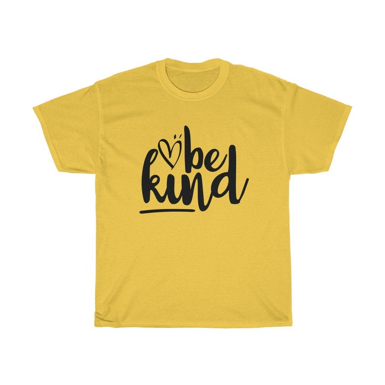Be Kind Heart Tee / Cute Be Kind Heart Shirt / Motivational Tee ...