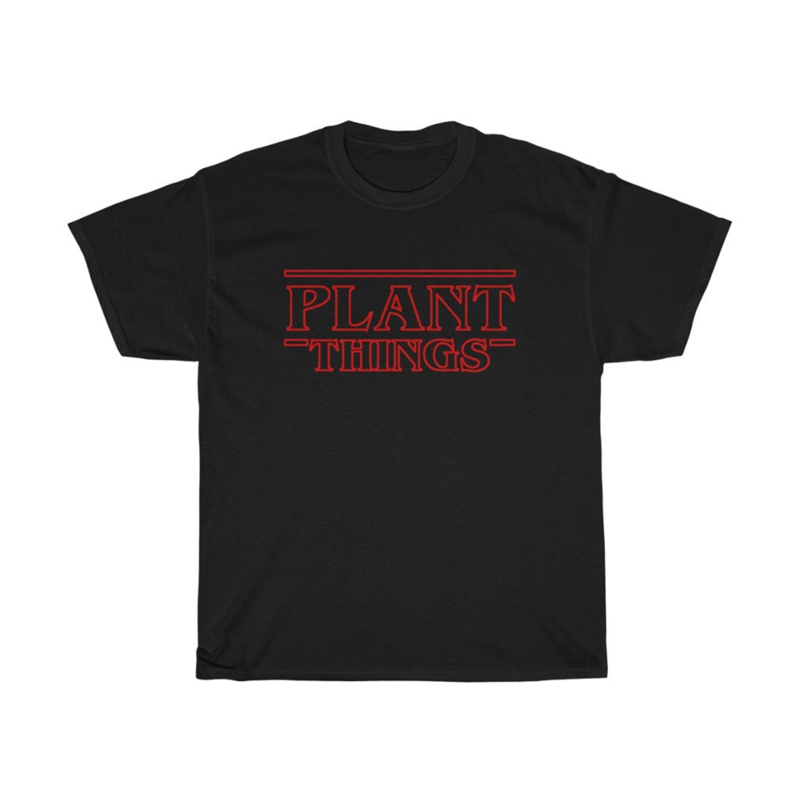 PLANT THINGS T-shirt Plants Stranger Things Shirt Water Based Print ...
