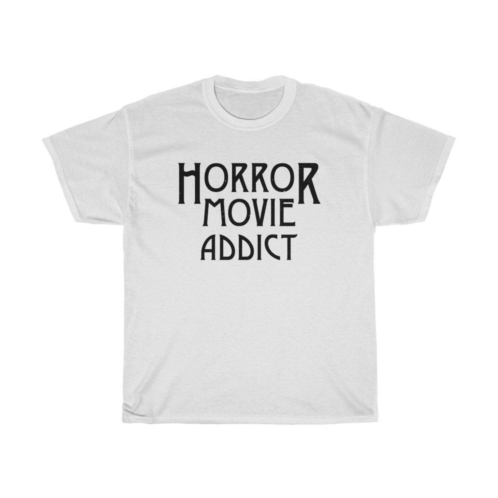 Horror Movie Addict | Horror Movie Shirt | Halloween Shirt | Horror ...