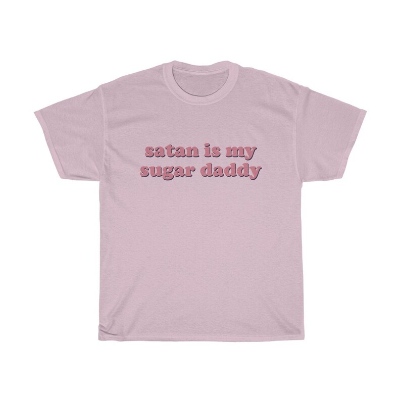 Satan is My Sugar Daddy Shirt Tumblr Clothing Aesthetic - Etsy