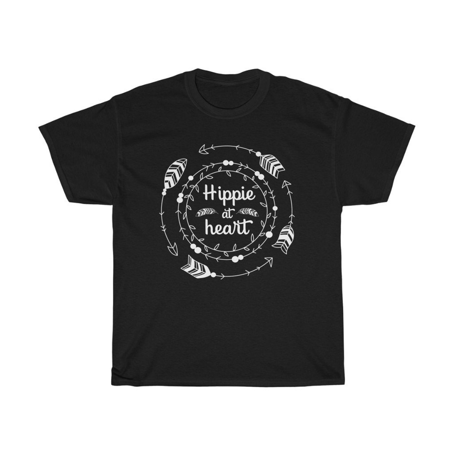 Hippie Festival Clothing - Hippie at Heart - Yoga Gifts - Rave Shirt ...