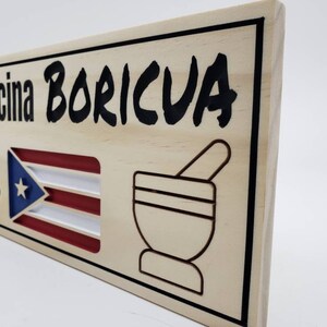 Mi Cocina Boricua Wood Sign - Etsy
