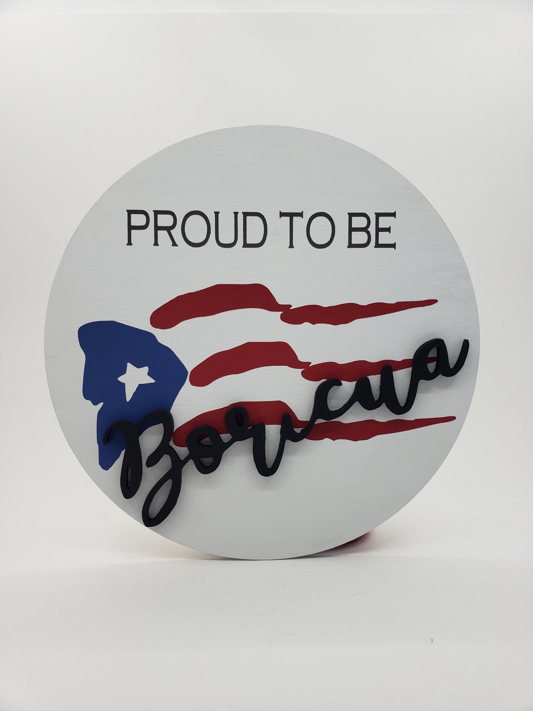 Proud to Be Boricua Wood Hanger - Etsy