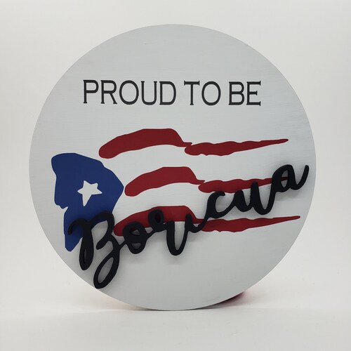 Proud to Be Boricua Wood Hanger - Etsy
