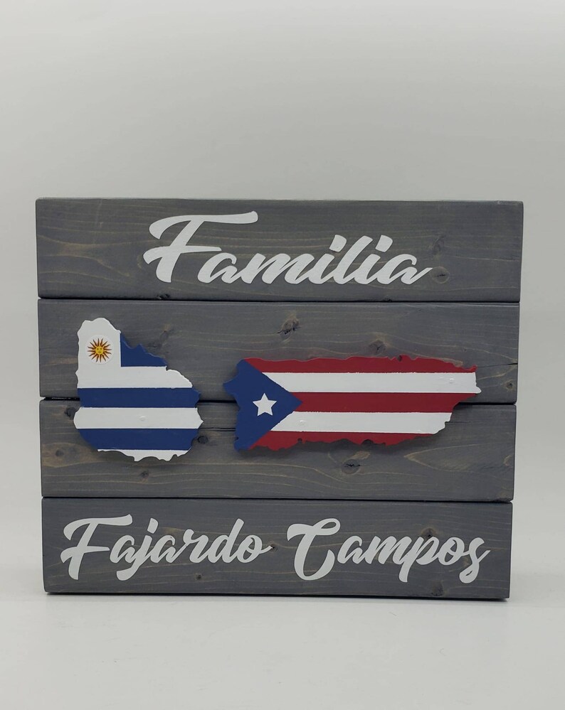Personalized Two Countries Wood Sign - Etsy