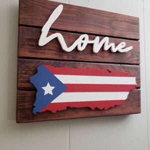 Home + Flag Wood Sign - Etsy