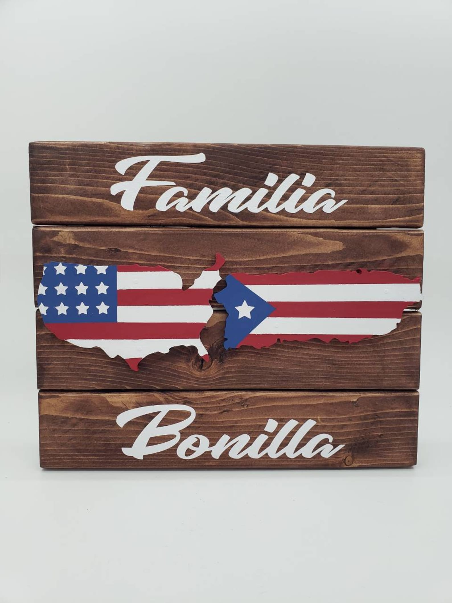 Letrero De Madera Personalizado De Dos Países - Etsy