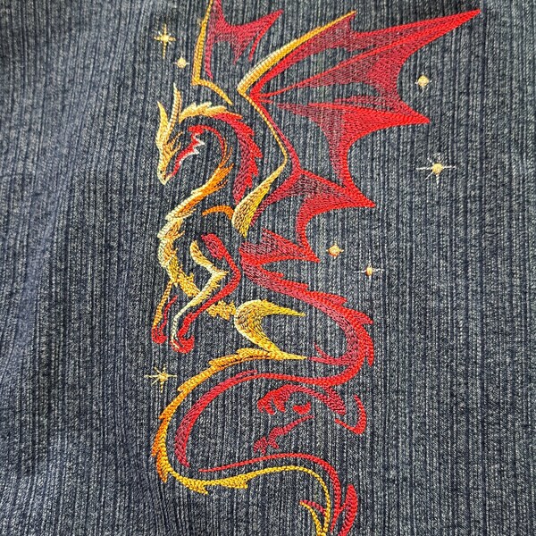 Embroidered Dragon - Etsy