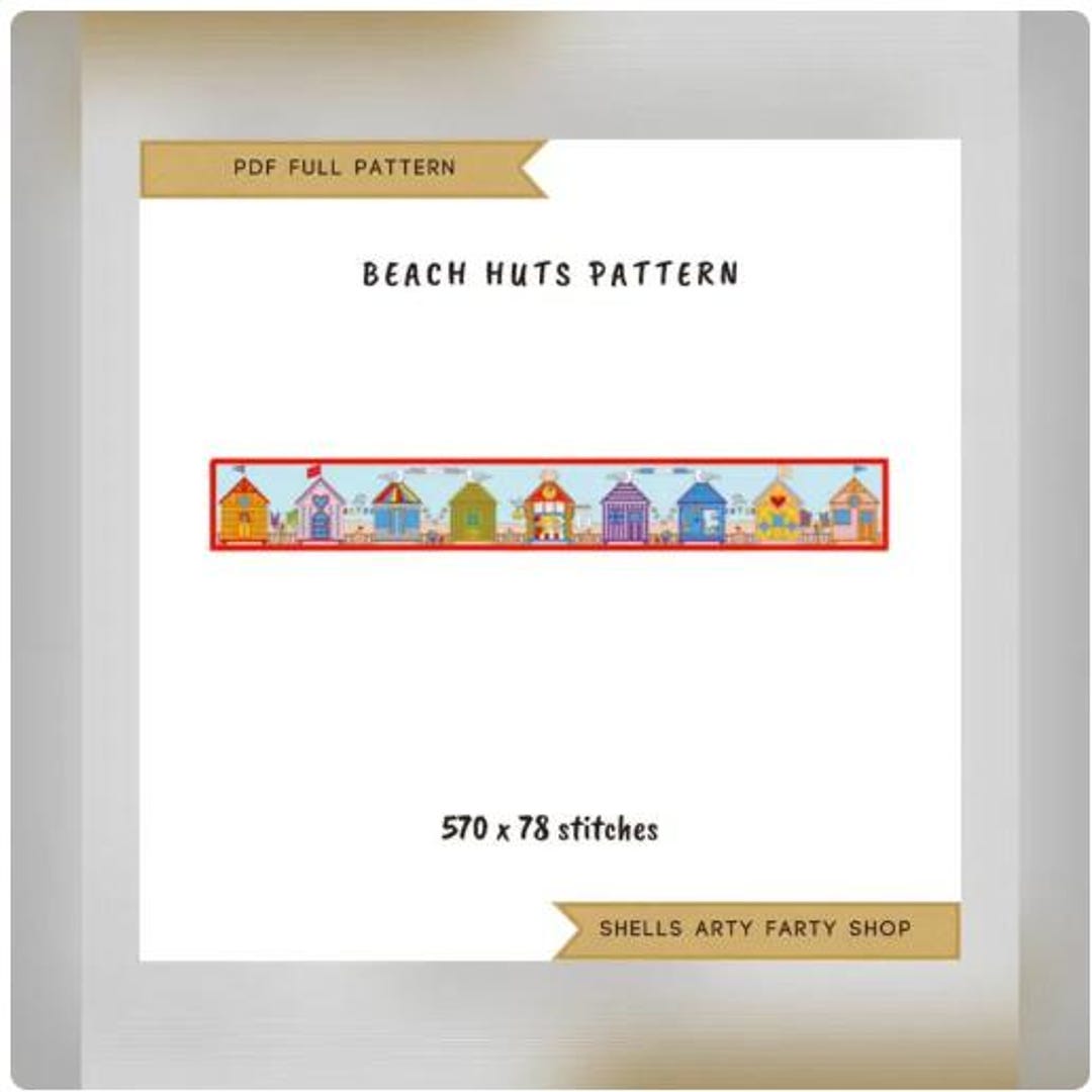 Beach Hut Full Pattern - Etsy