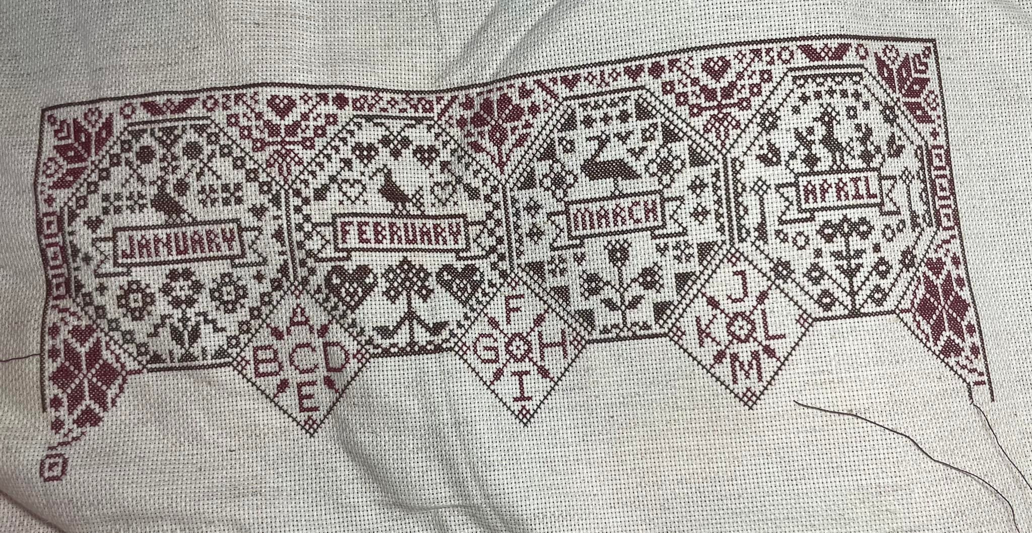 Months of the Year Quaker Full Pattern - Etsy