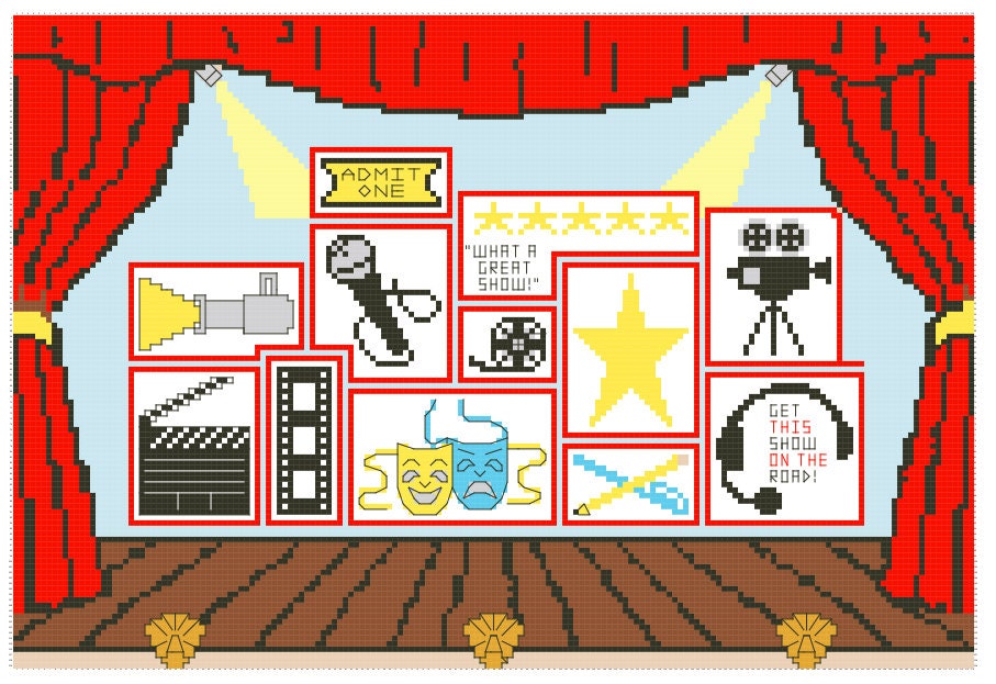 Theatre Full Pattern Cross Stitch - Etsy