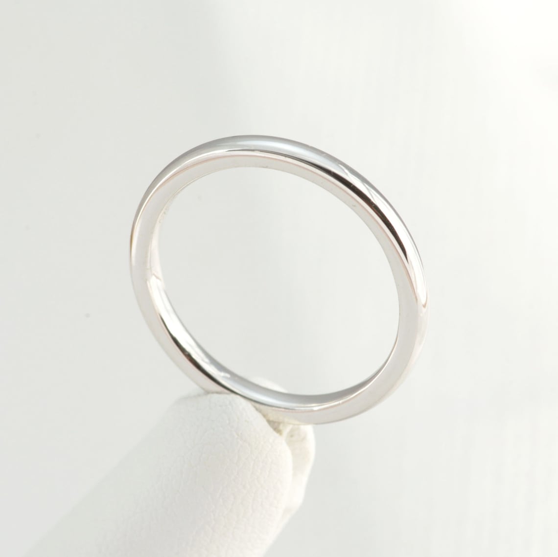 Band Round Ring Rounded Band 2.5mm Ring Silver Stacking Ring | Etsy