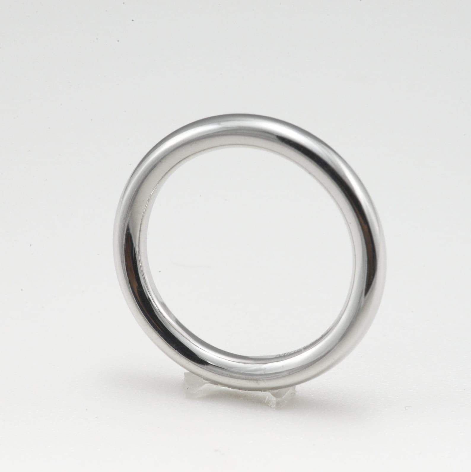 Band Full Round Ring Rounded Band 3 Mm Ring Silver Stacking | Etsy