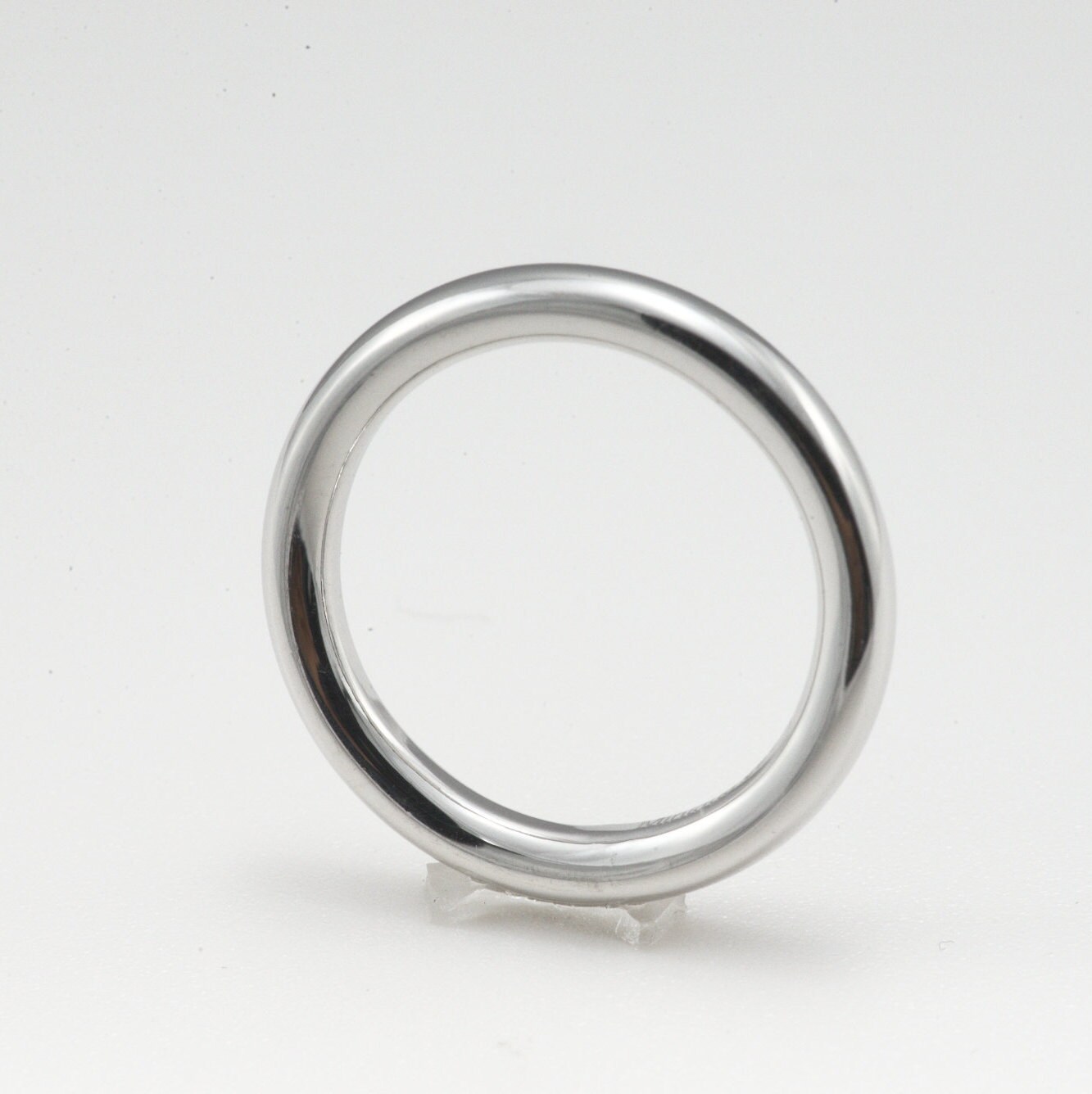 Band Full Round Ring Rounded Band 3 Mm Ring Silver Stacking | Etsy