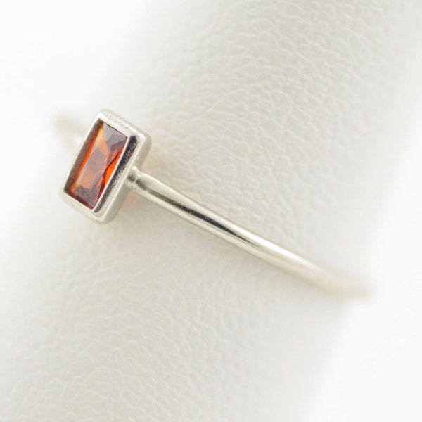 Orange Gemstone Ring - Etsy
