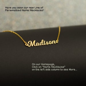 Personalized Name Necklace by Miniquejewelry • Gold Name Necklace With ...