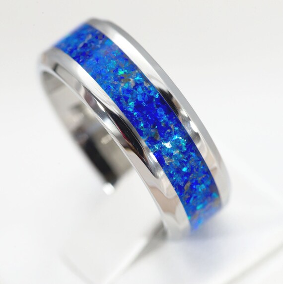 Crushed opal inlay store