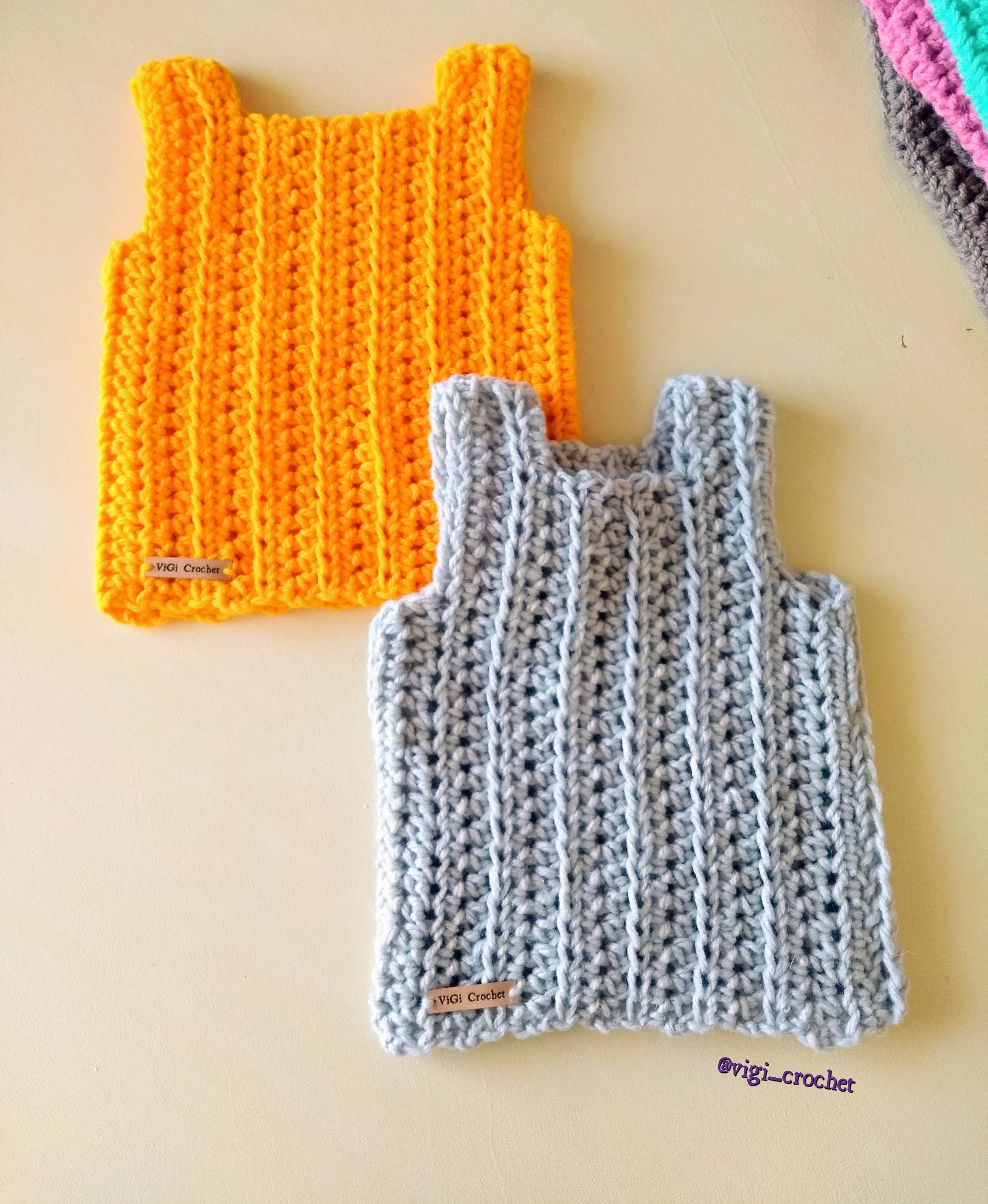 MINI CHALECO Patrón Crochet en Español | Etsy