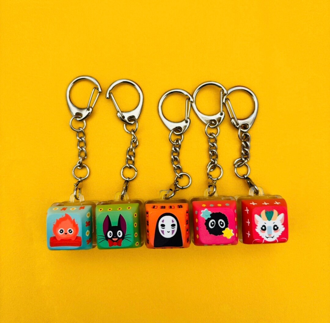 Classic Anime Clicky Keychains - Etsy UK