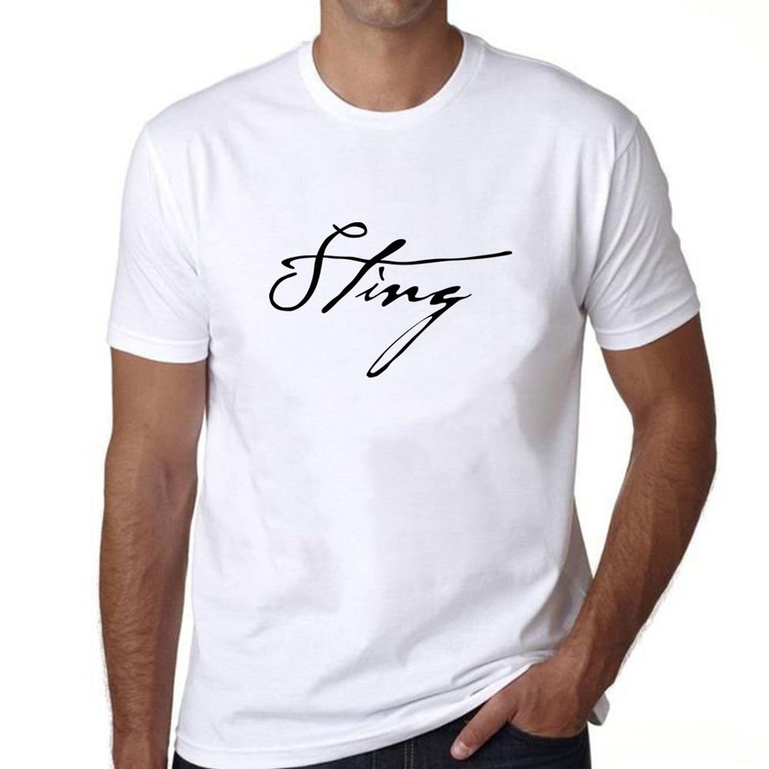 STING Logo T-shirt,Sting Singer Woman T-shirt,Sting Vintage Music Kid's ...