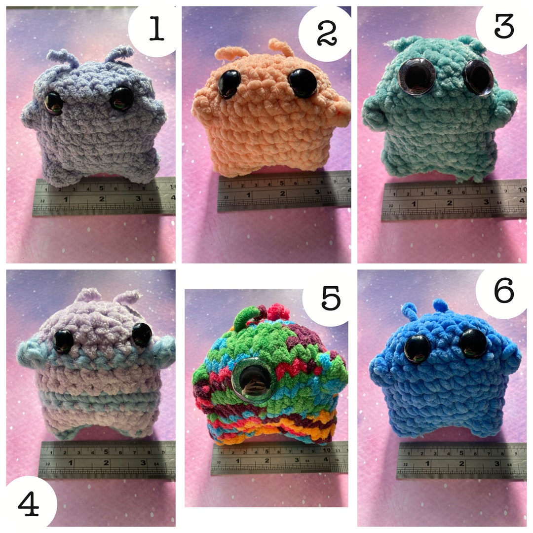 Chunky Mini Alien Plush Premade Cute Soft Toy Adorable Knitting Crochet ...