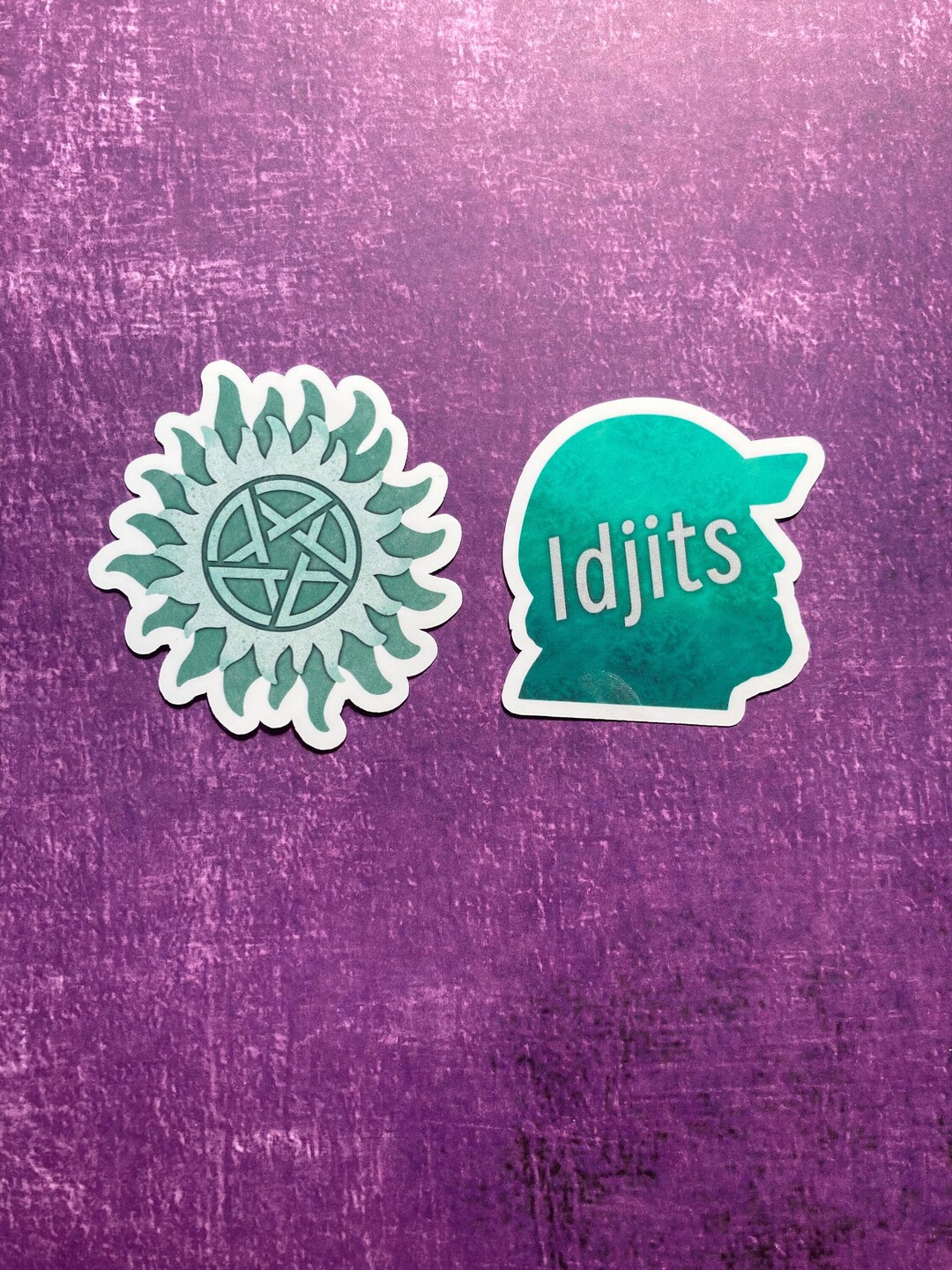 Supernatural Die Cut Stickers Fan Art Inspired Idjits Anti-possession ...