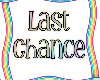 Last Chance Stickers - Etsy