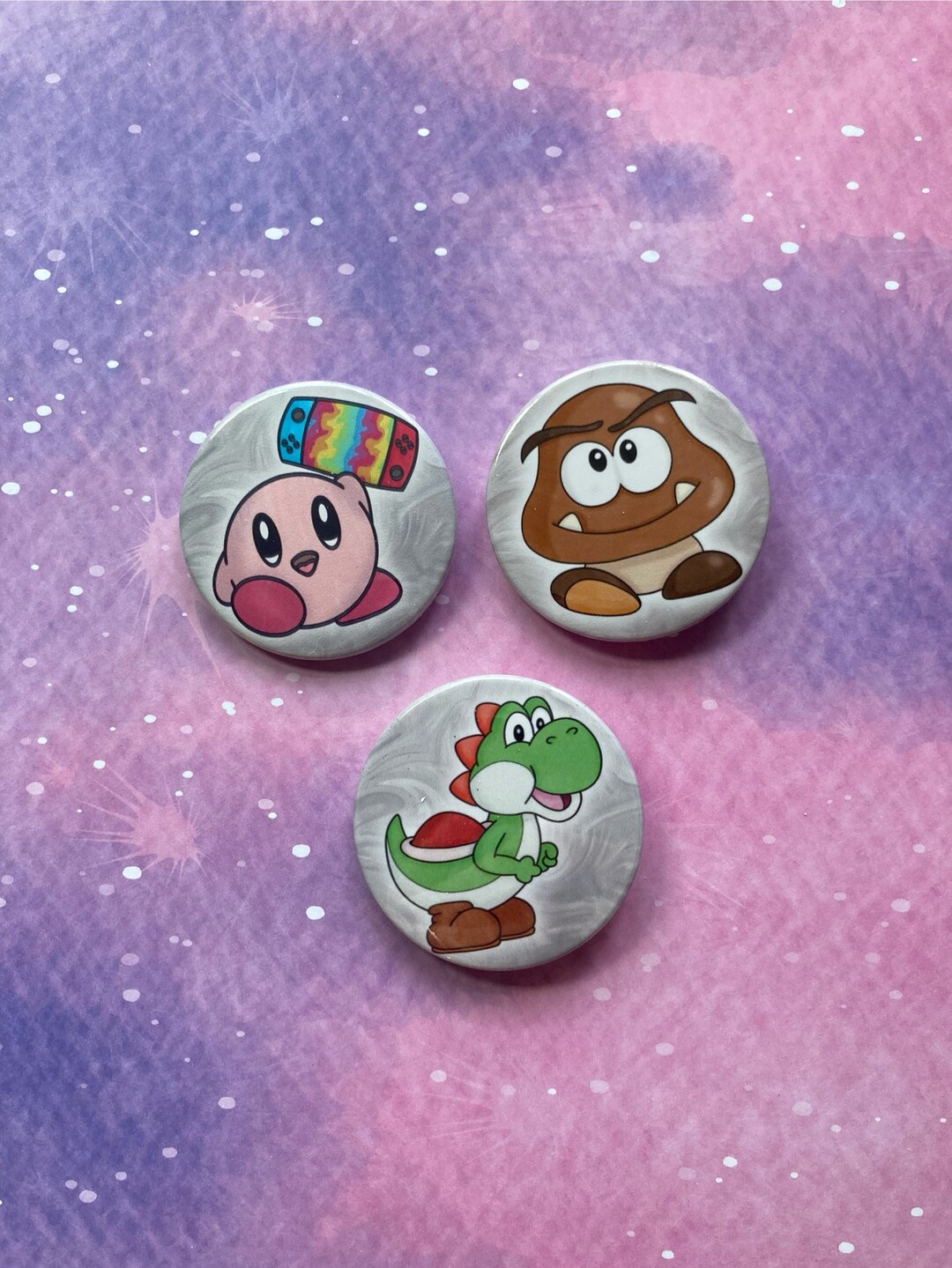 Video Game Characters Badges Kawaii Cute Handmade Digital Art Laptop ...