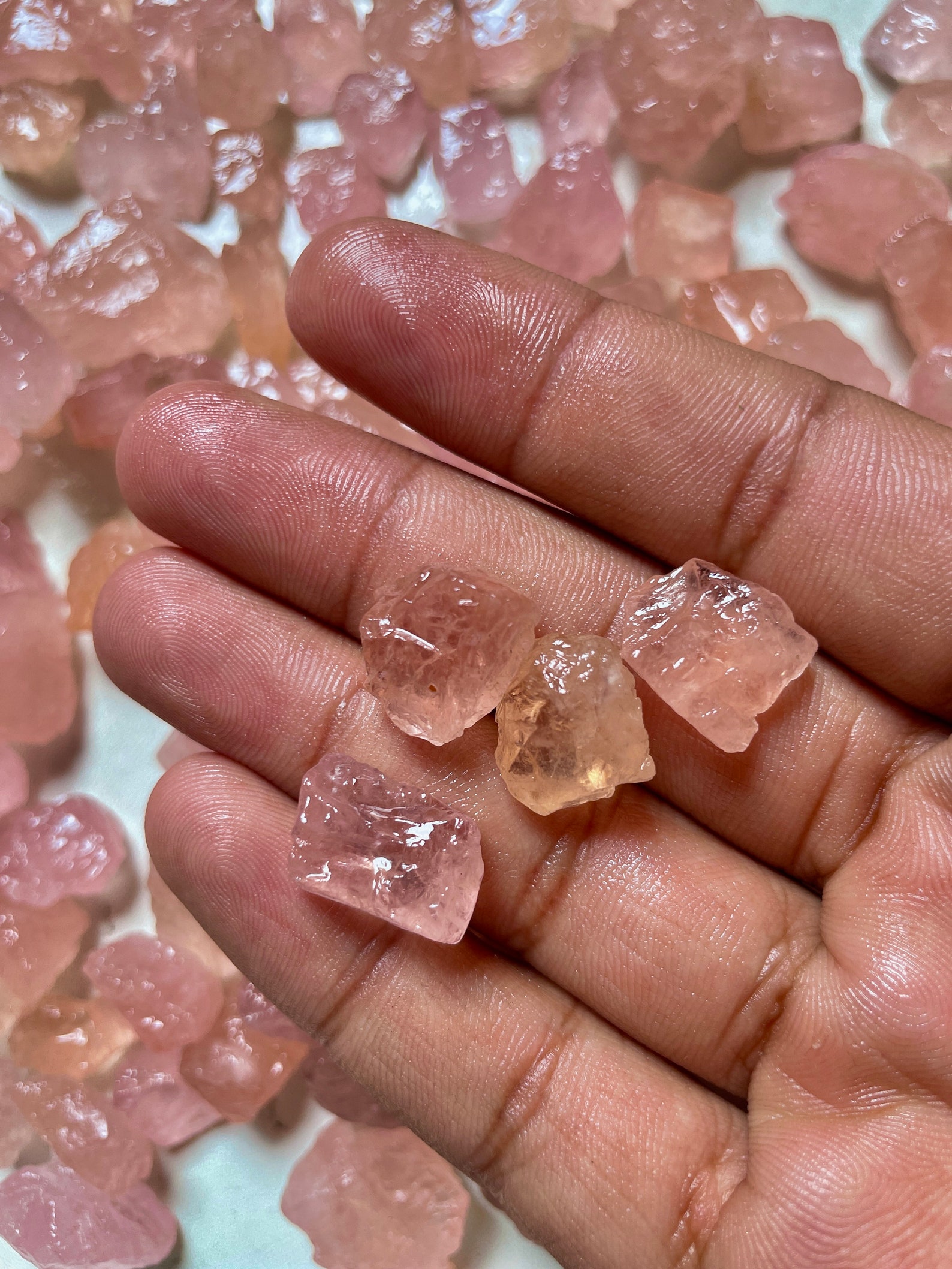 Genuine Raw Morganite Pink Aquamarine/pink Beryl Rough - Etsy
