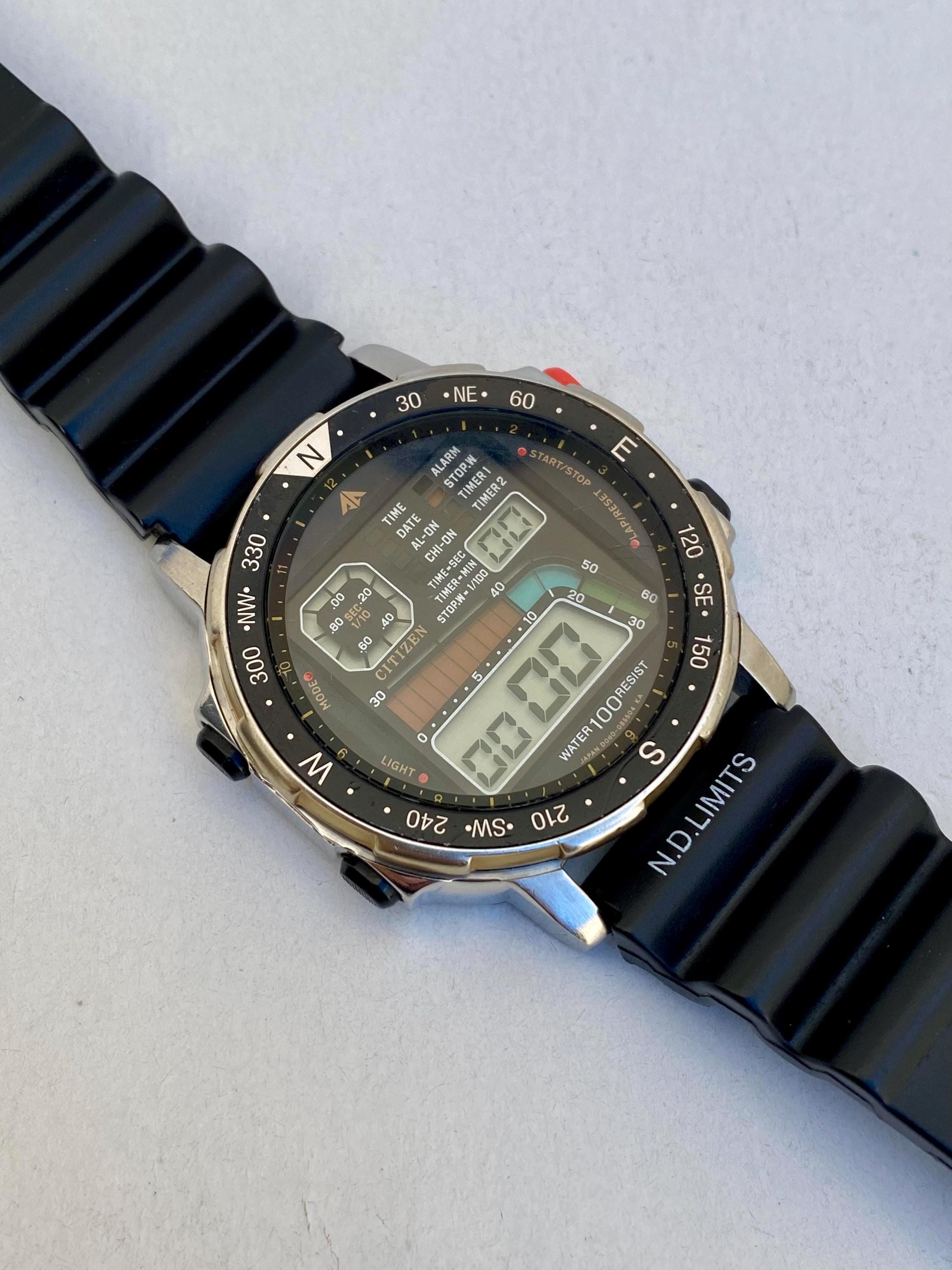 Vintage CITIZEN Windsurfer D060 Quartz Watch Mens - Etsy