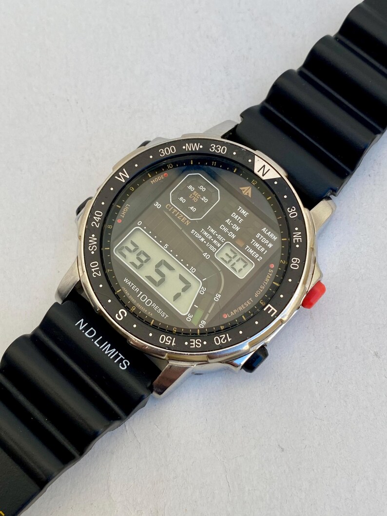 Vintage CITIZEN Windsurfer D060 Quartz Watch Mens - Etsy