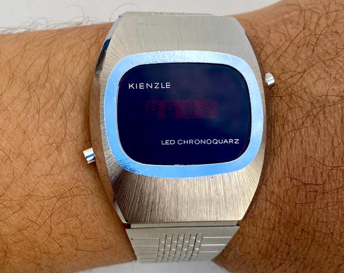 Vintage KIENZLE Led Chrono Quartz Watch Men's Digital - Etsy