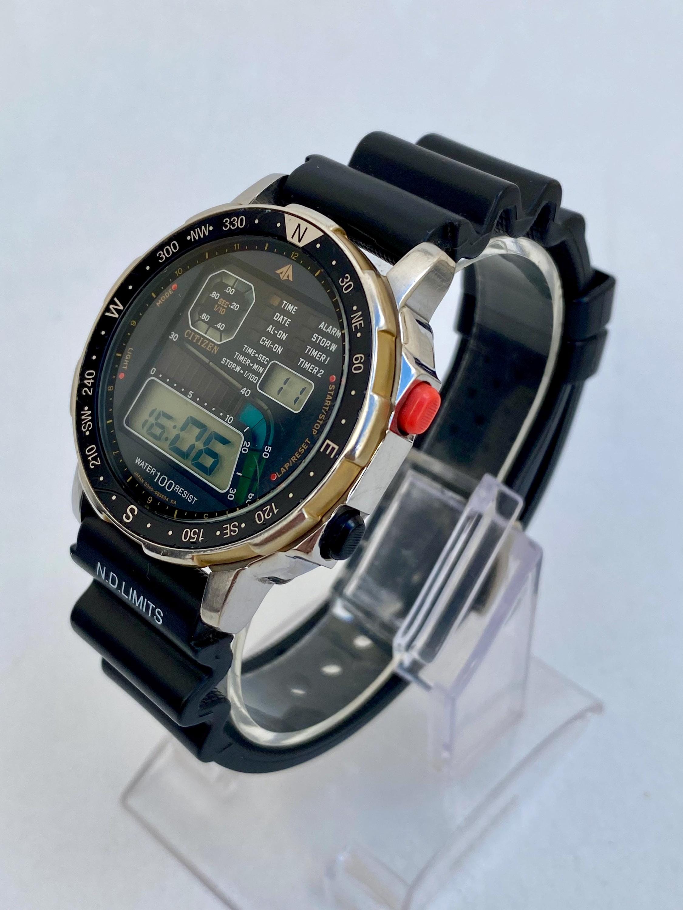 Vintage CITIZEN Windsurfer D060 Quartz Watch Mens - Etsy