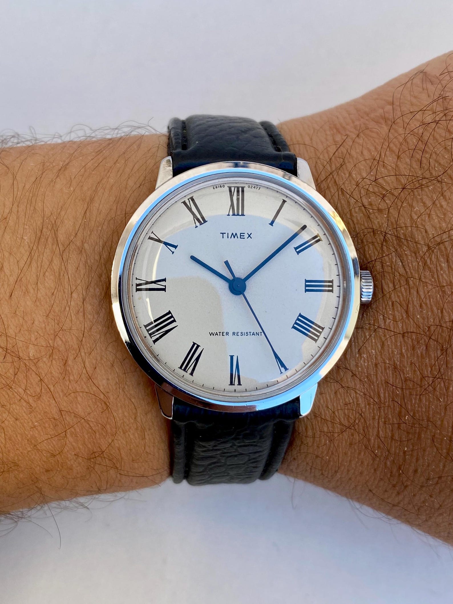 Vintage Timex Watch Men’s Roman Numerals Mechanical Hand Winding Made ...