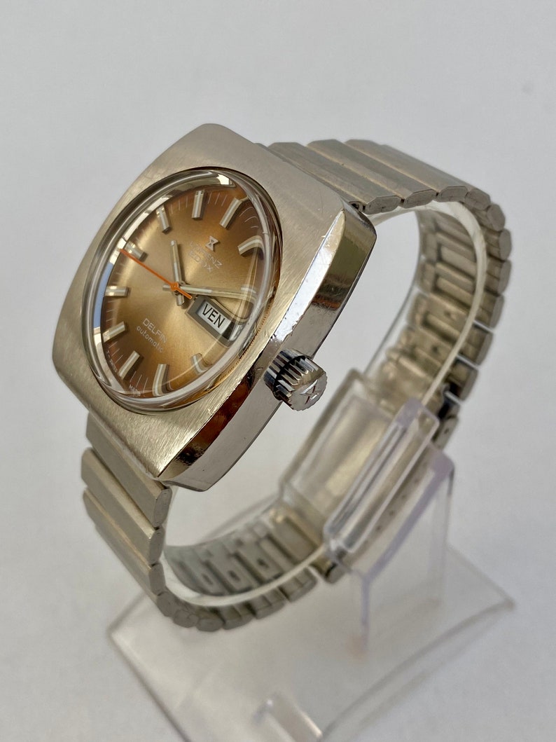 Vintage Men's Edox Delfin Diver Automatic Watch ETA 2789 Excellent ...