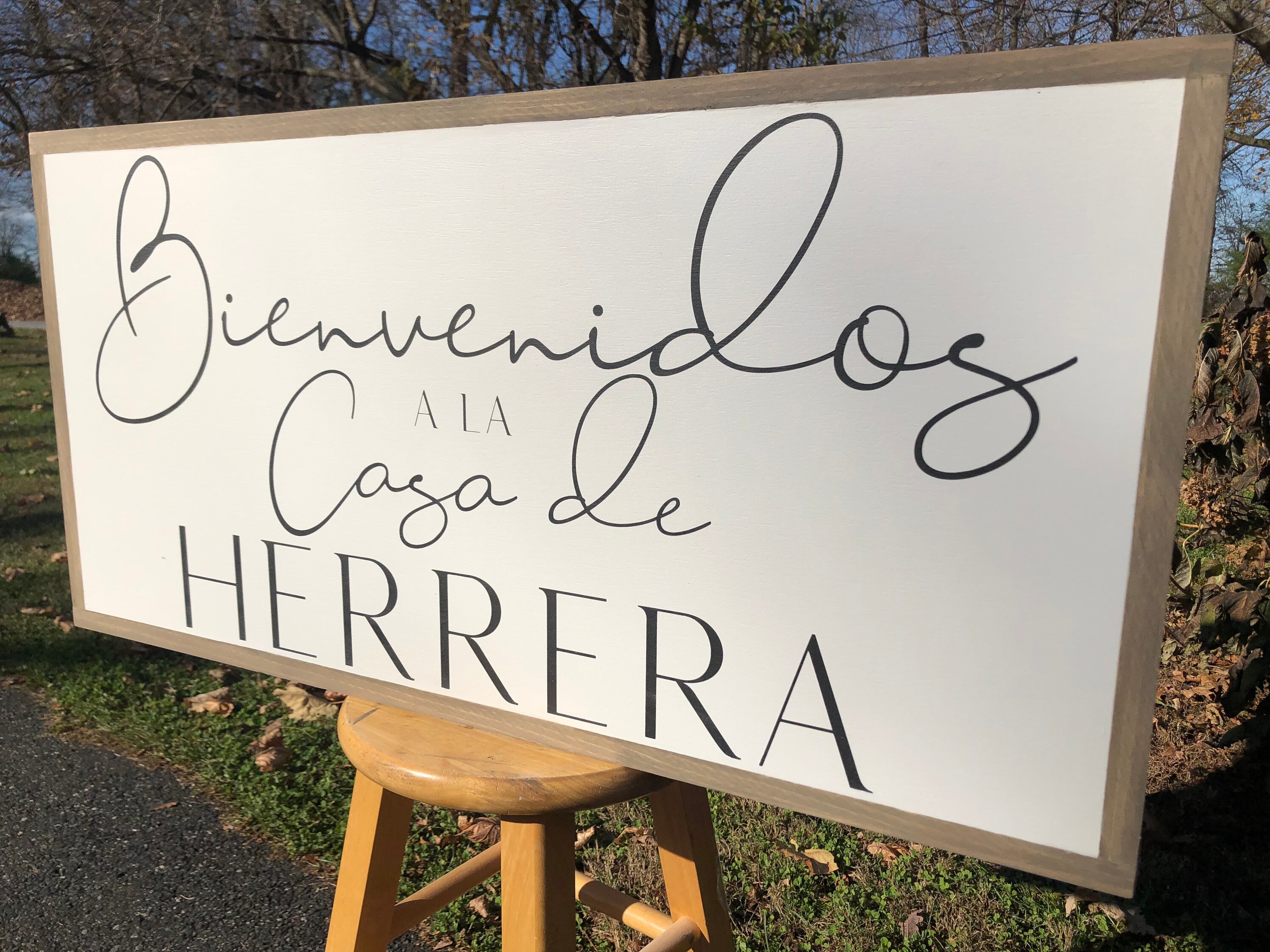 Bienvenidos Sign Welcome Sign Entryway Sign Home Sign Casa | Etsy