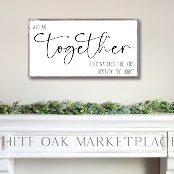 Messy House Sign - Etsy