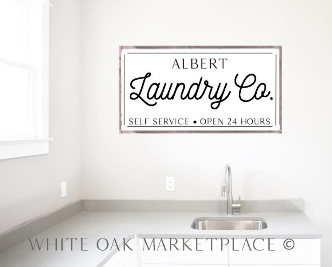 Personalized Laundry Sign Laundry Co Laundry Company Sign - Etsy