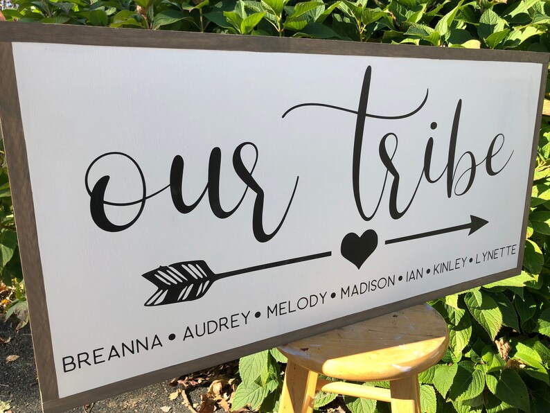 Our Tribe Sign Family Sign Tribe Sign Personalized Name - Etsy